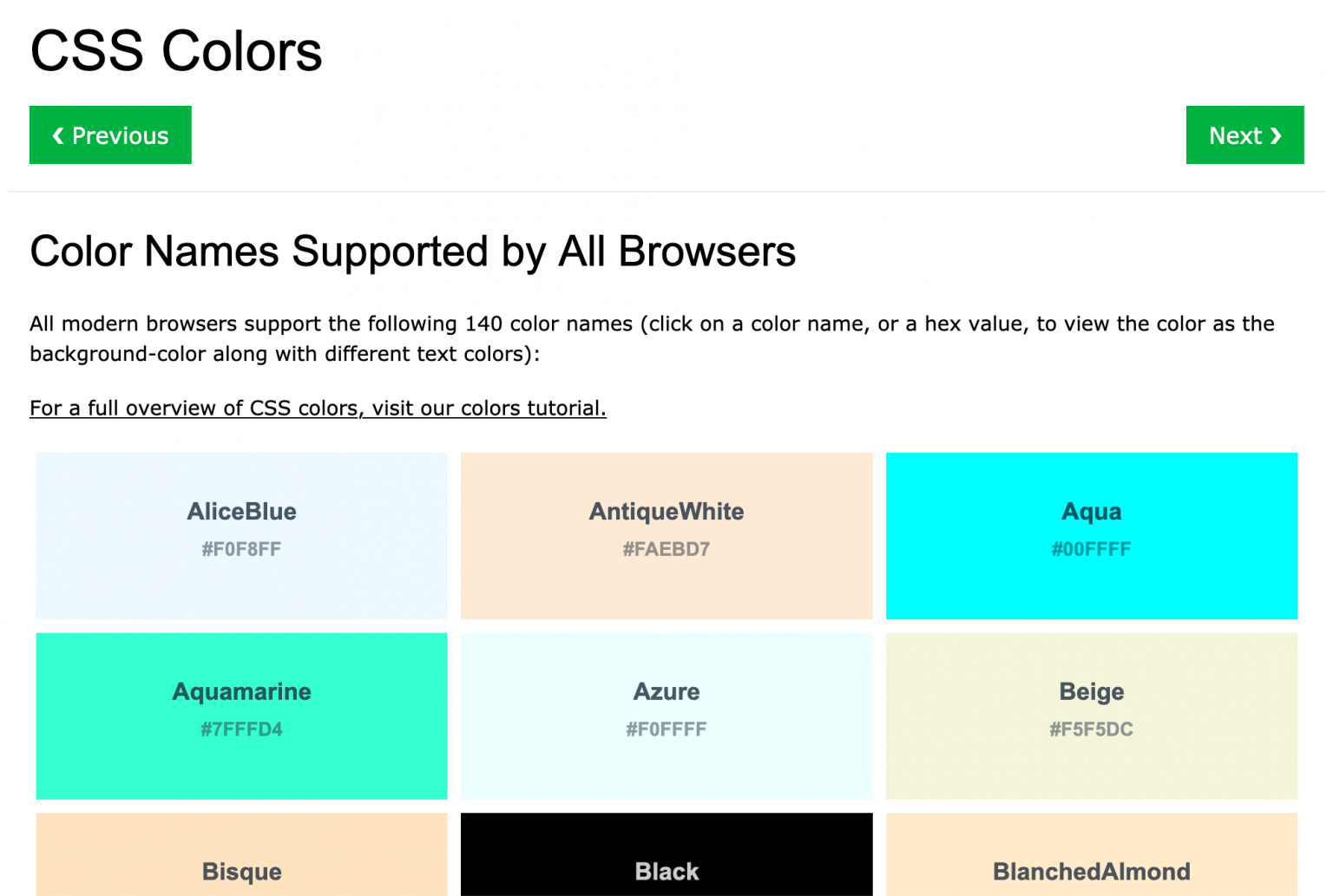 CSS Colors - ALEXTECH Tips